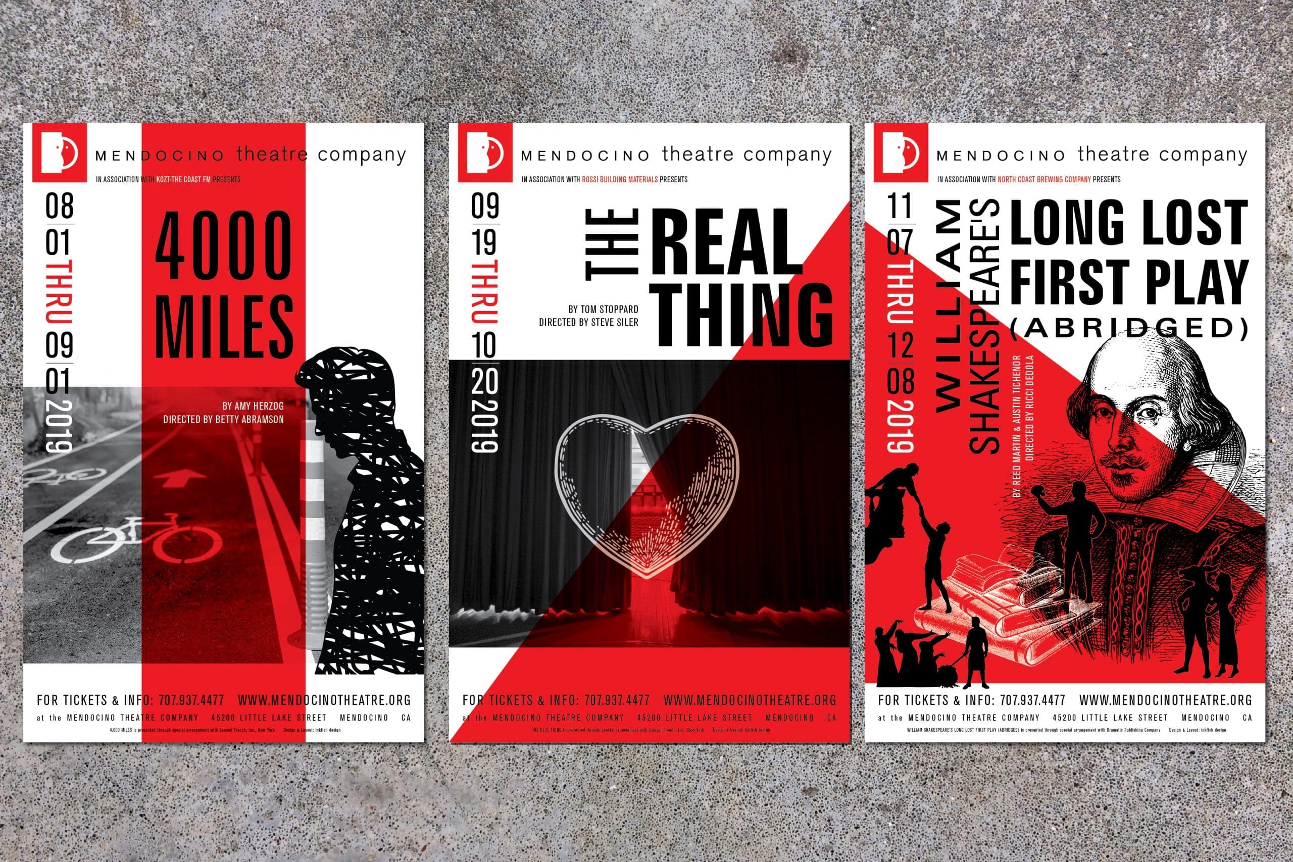 Mendocino Theatre Company 2019 Posters – inkfishdesign.com