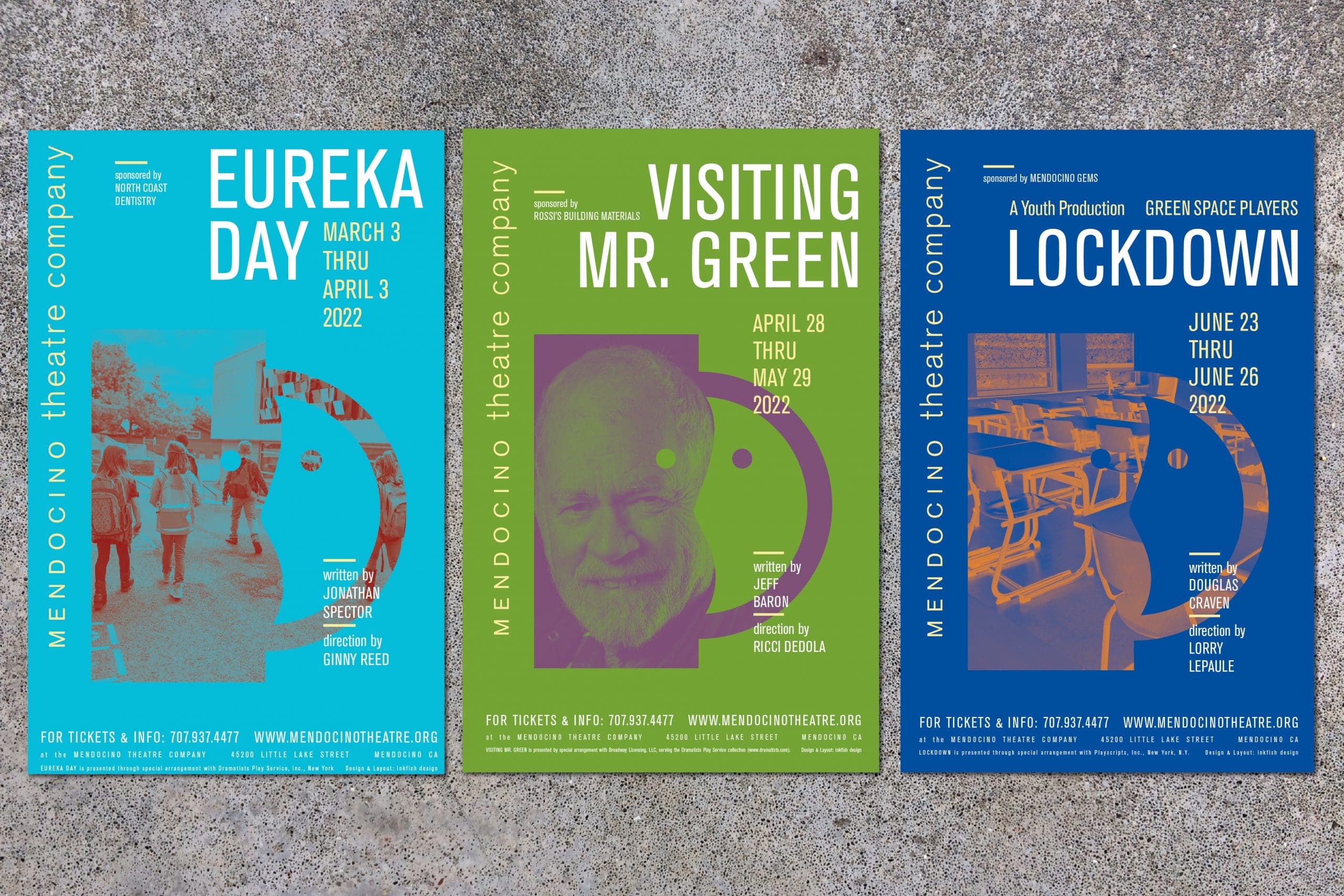 Mendocino Theatre Company 2022 Posters – inkfishdesign.com