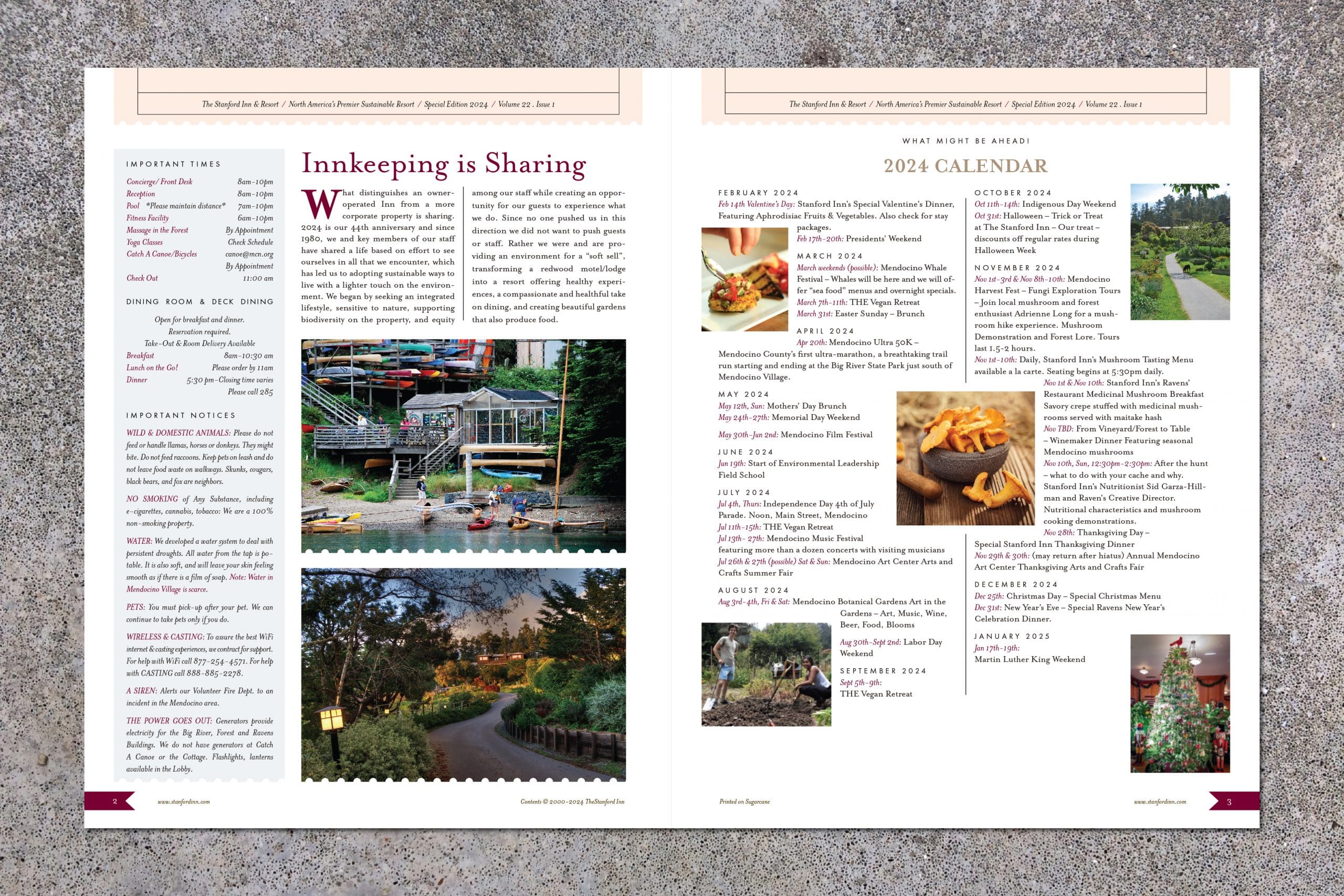 The Stanford Inn Resort Newsletter – inkfishdesign.com